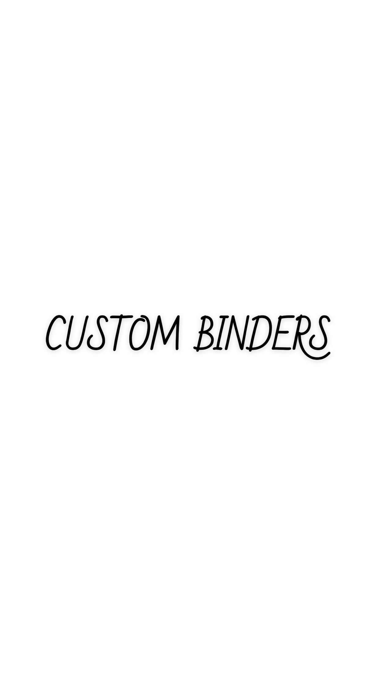Custom Binders – L&M Creations